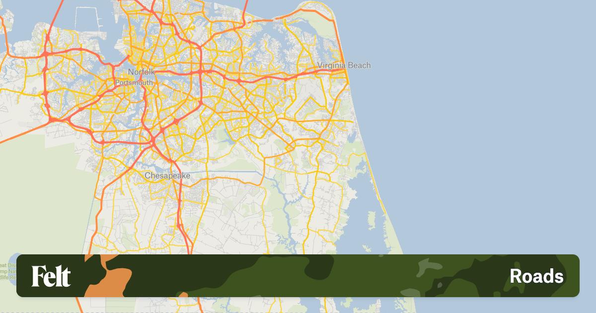 Roads in the city of Virginia Beach, Virginia