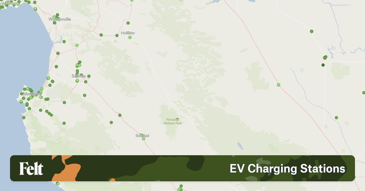 Electric Vehicle Charging Stations in San Benito County, California