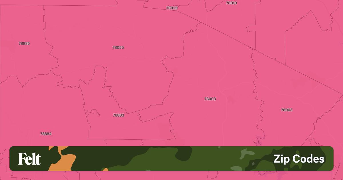 ZIP Codes in Bandera County, Texas