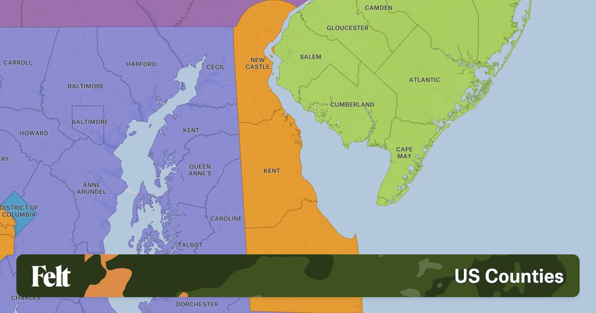 Counties in Delaware