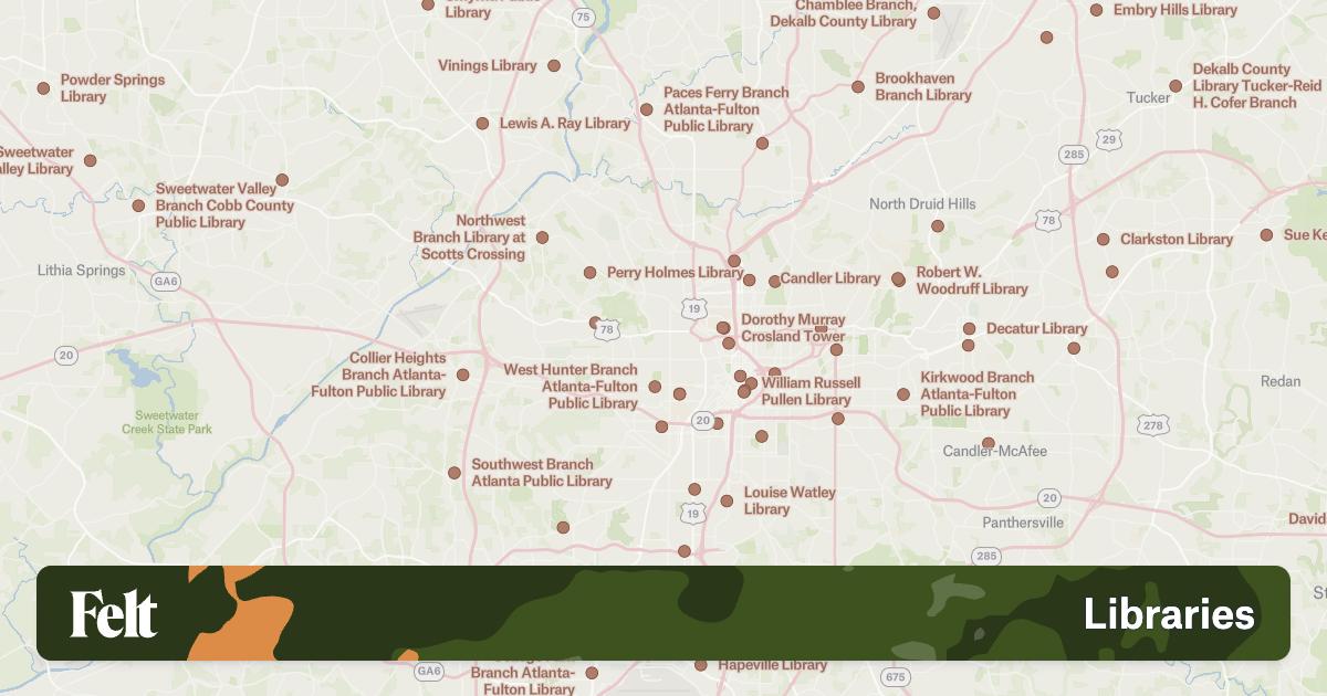 Libraries in the city of Atlanta, Georgia