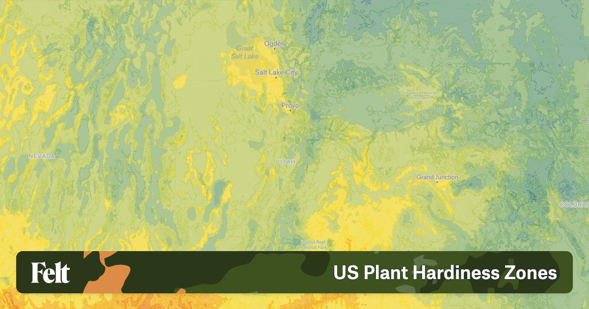 Plant Hardiness Zones in Utah