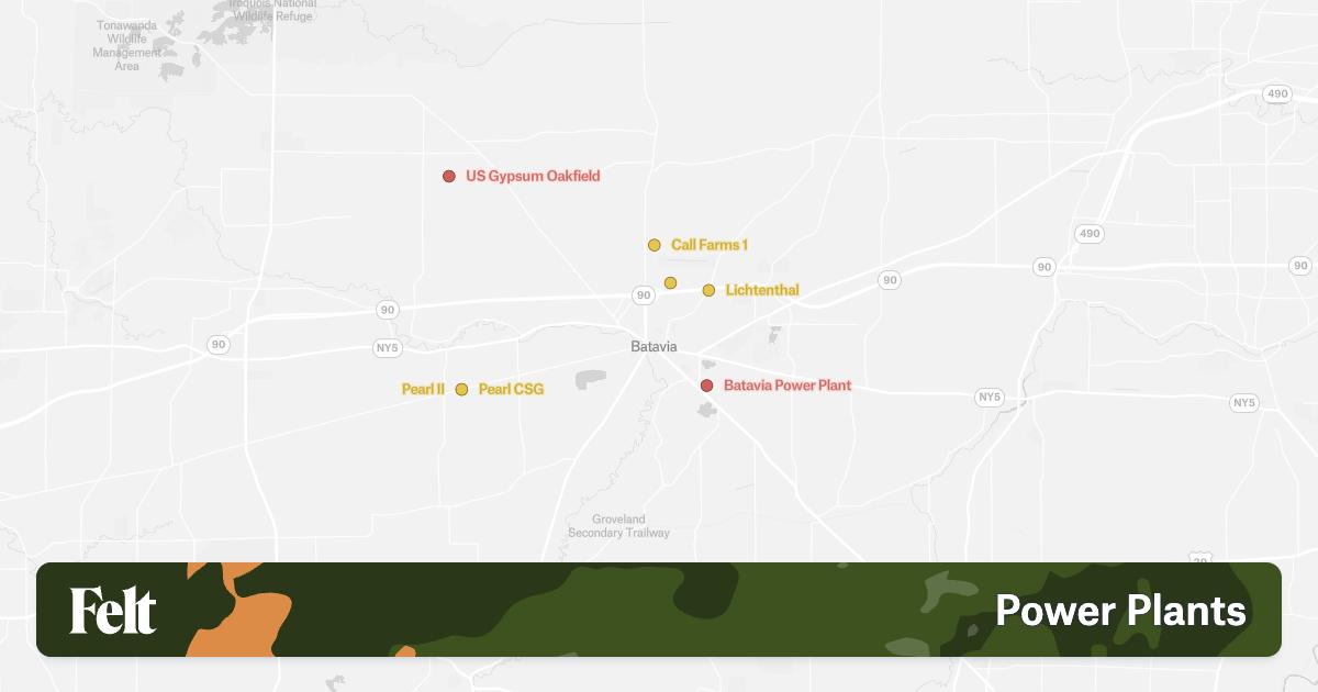 Power plants in Genesee County, New York