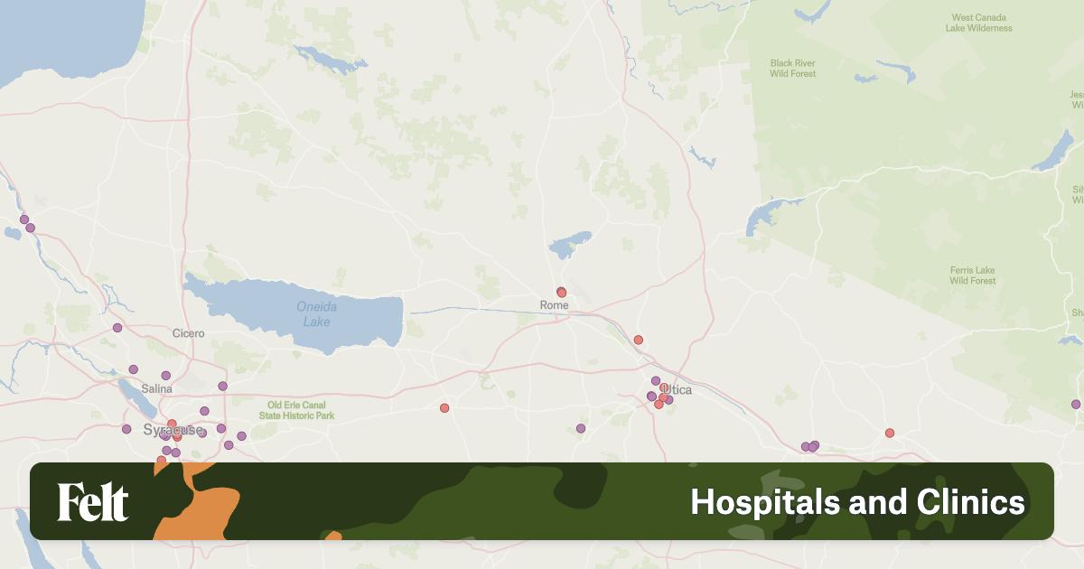 Hospitals and clinics in Oneida County, New York