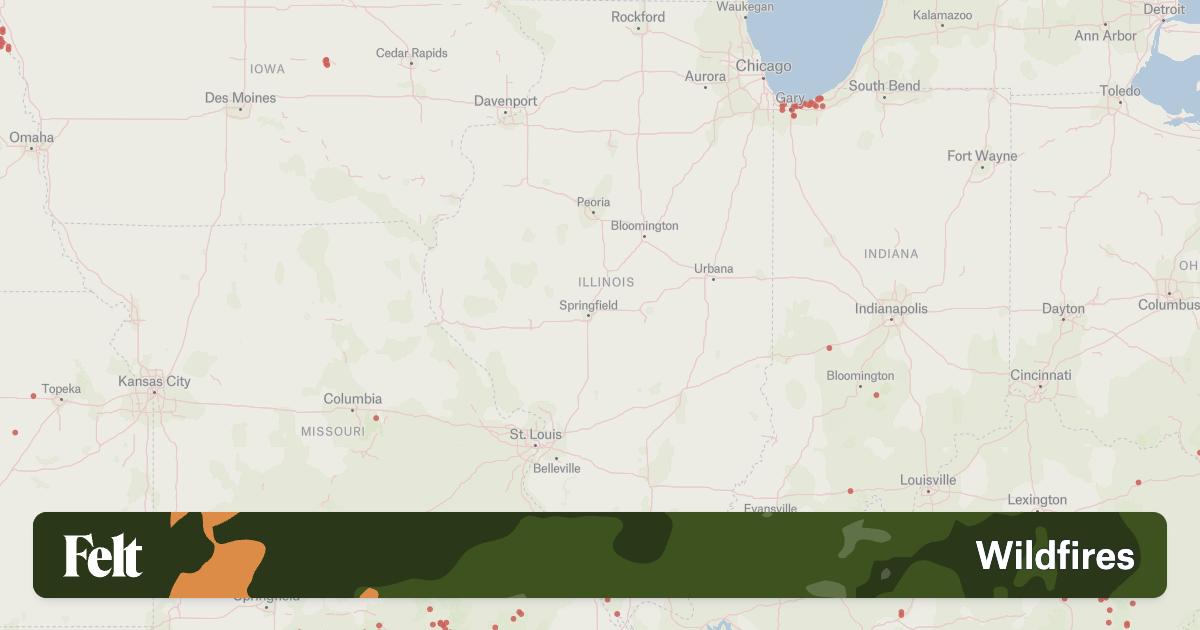Wildfires in Illinois