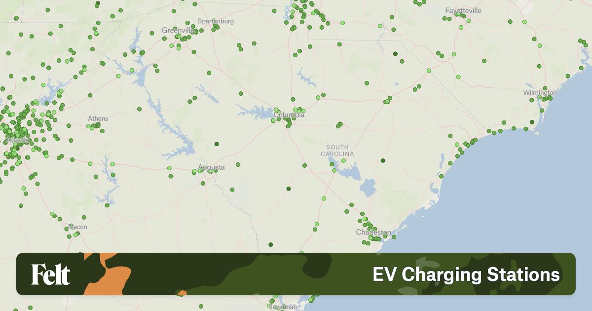 Electric Vehicle Charging Stations in South Carolina