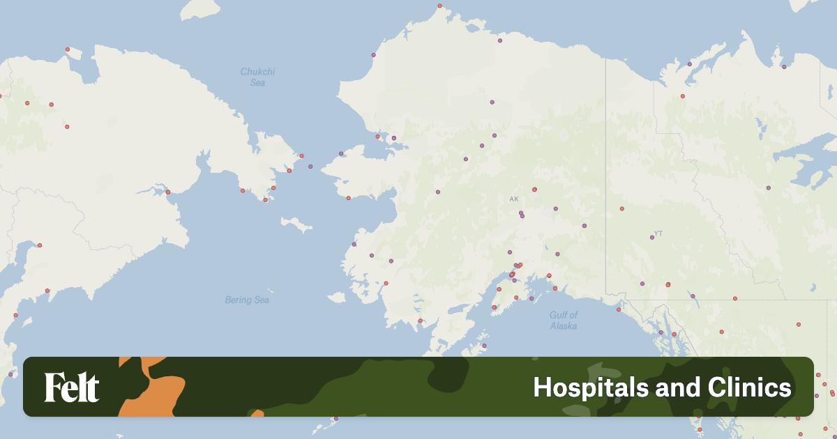 Hospitals and clinics in Alaska