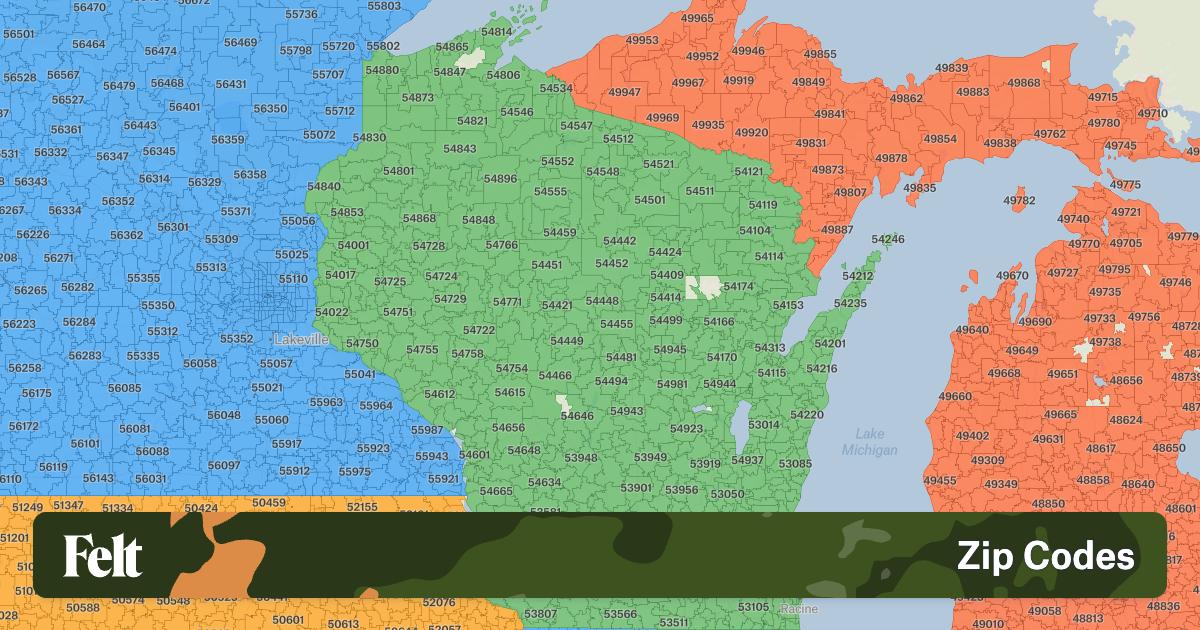 ZIP Codes in Wisconsin