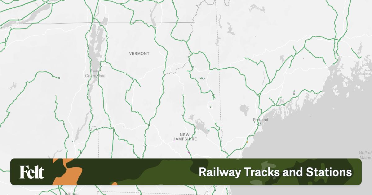Railway Tracks and Stations in New Hampshire