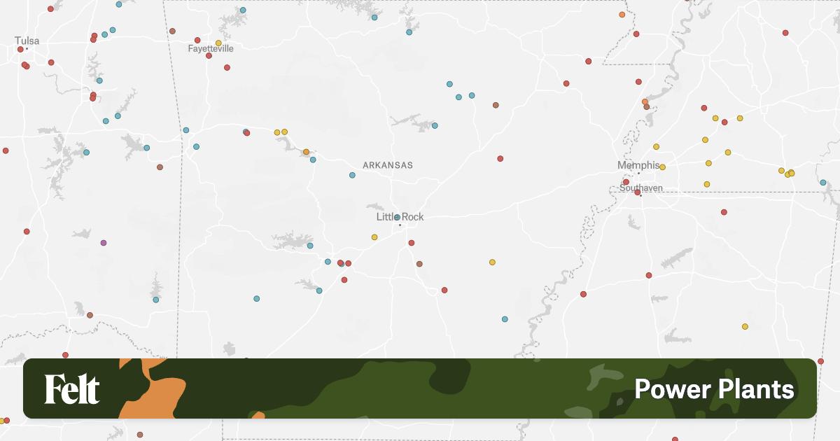 Power plants in Arkansas