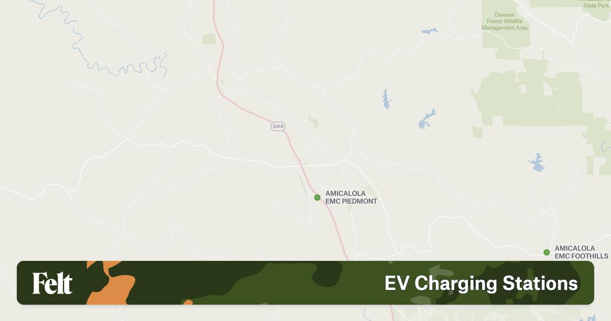 Electric Vehicle Charging Stations in Pickens County, Georgia
