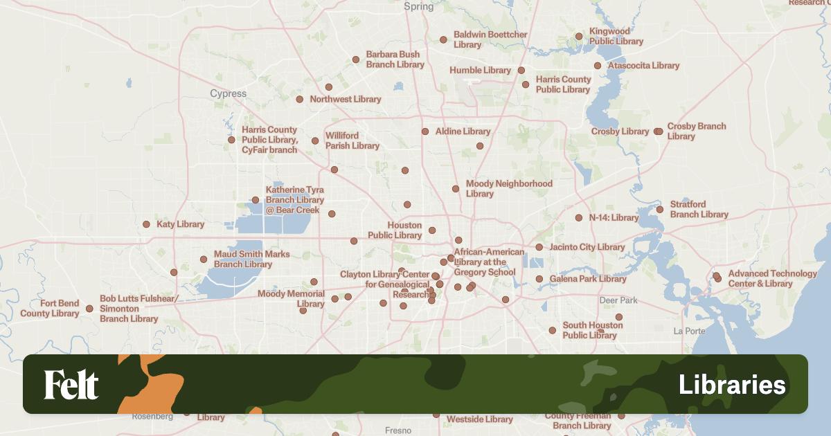 Libraries in the city of Houston, Texas