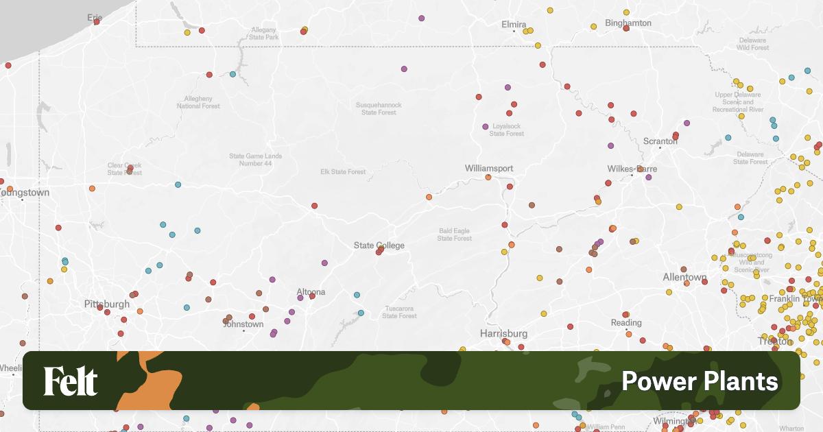 Power plants in Pennsylvania