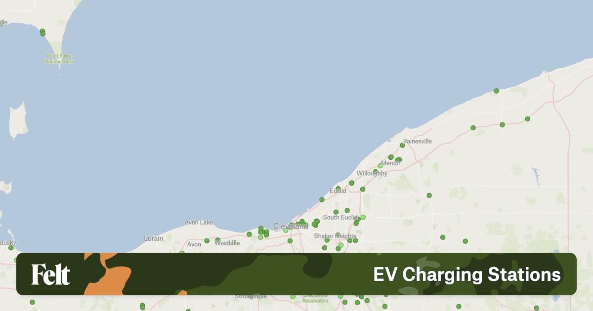 Electric Vehicle Charging Stations in Cuyahoga County, Ohio
