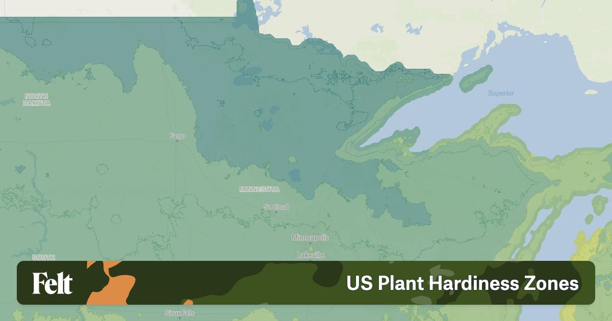 Plant Hardiness Zones in Minnesota