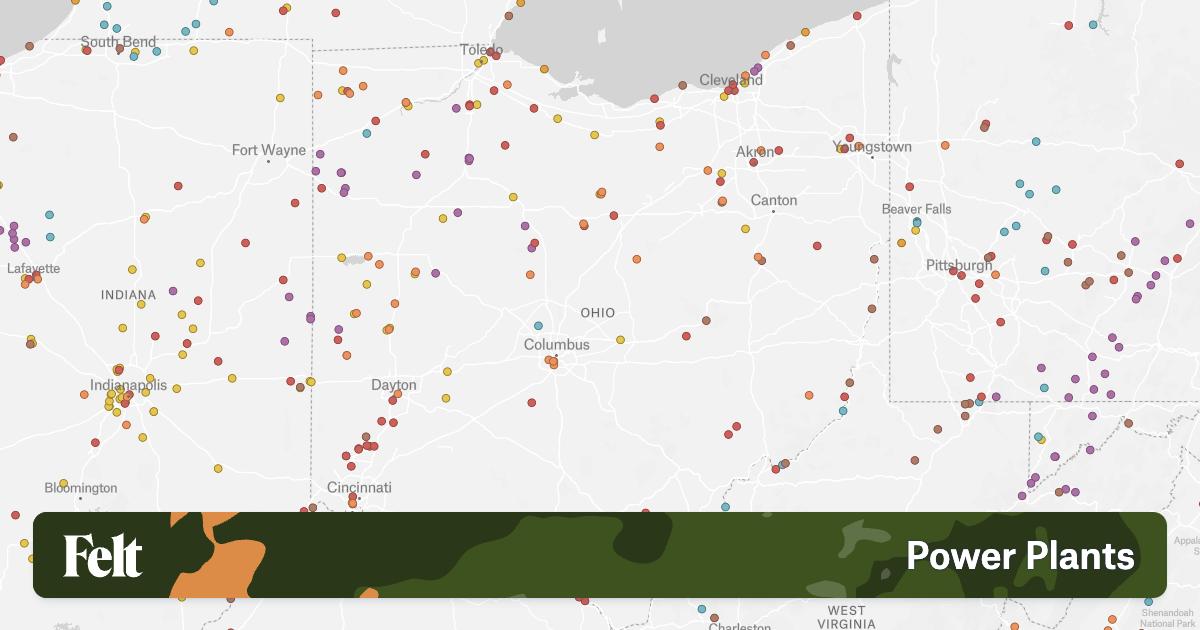 Power plants in Ohio