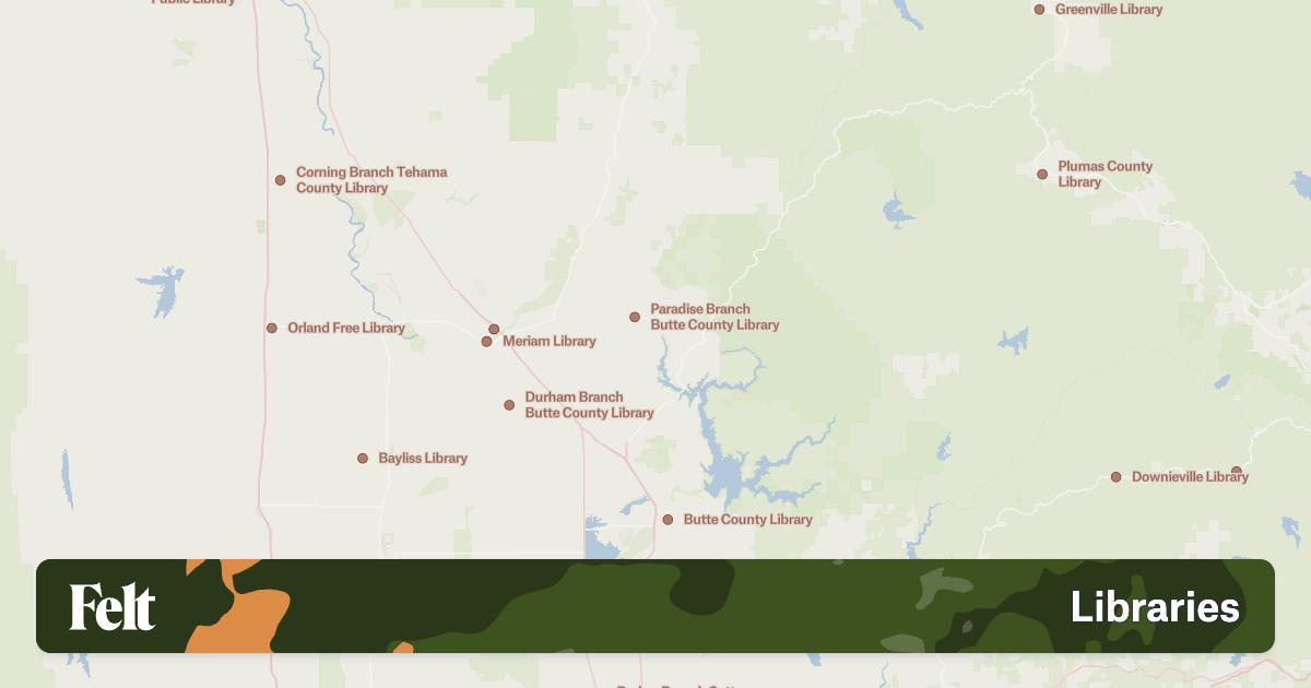 Libraries in Butte County, California