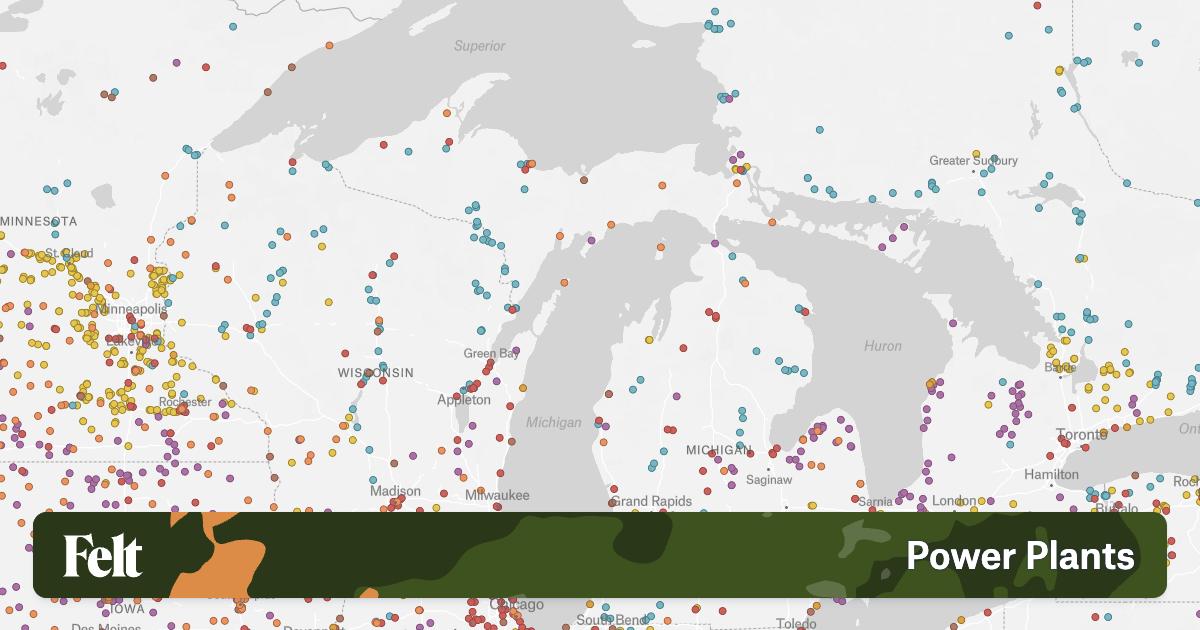 Power plants in Michigan