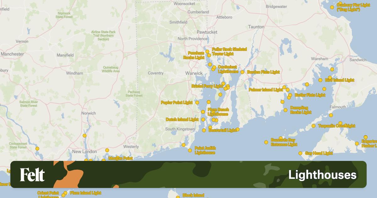 Lighthouses in Rhode Island