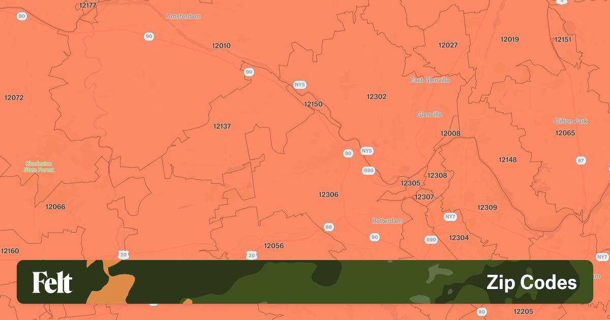 ZIP Codes in Schenectady County, New York