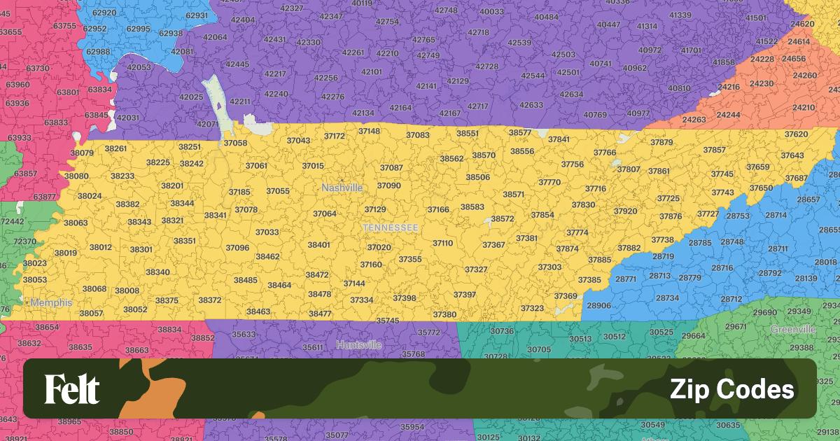 ZIP Codes in Tennessee