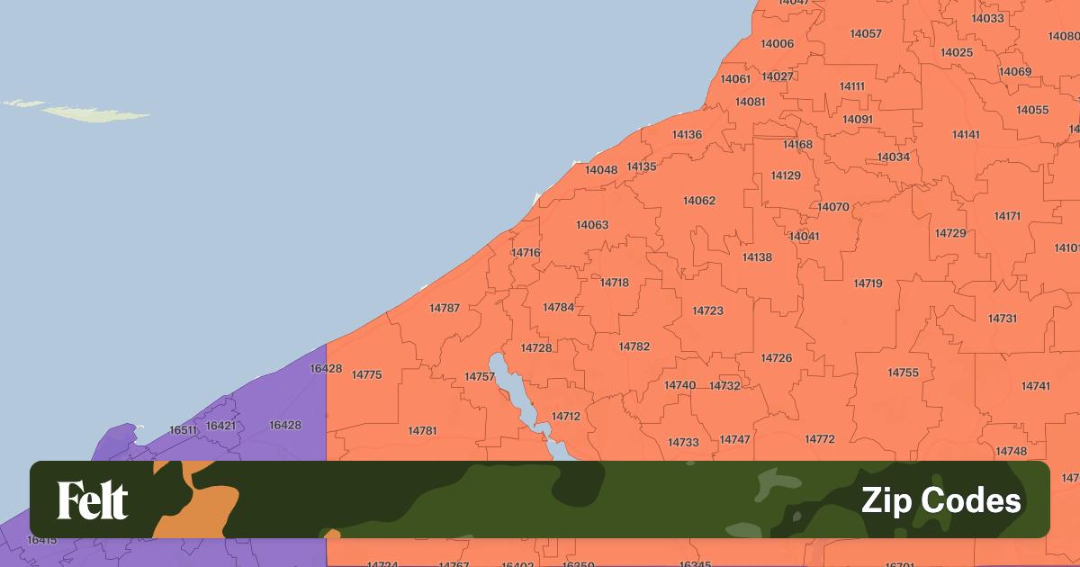 ZIP Codes in Chautauqua County, New York