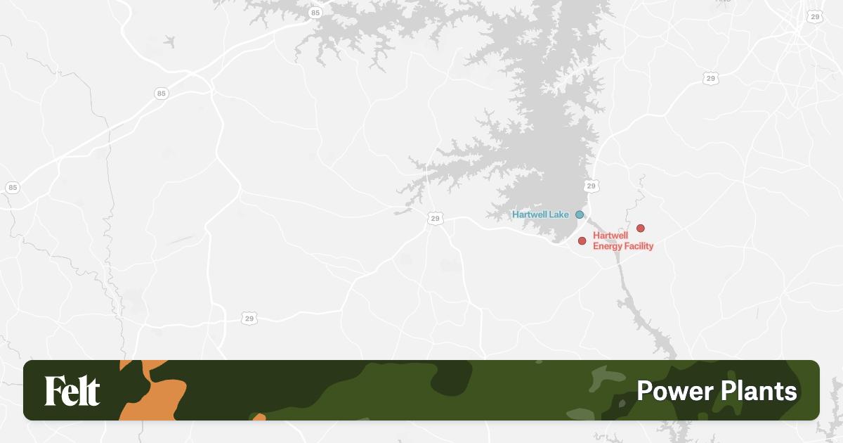 Power plants in Hart County, Georgia