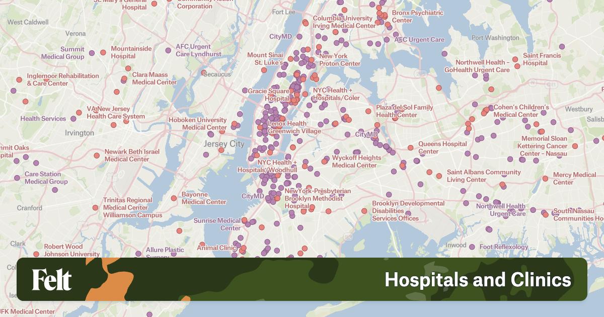 Hospitals and clinics in the city of New York, New York