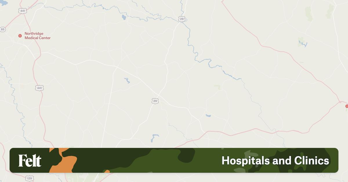 Hospitals and clinics in Madison County, Georgia