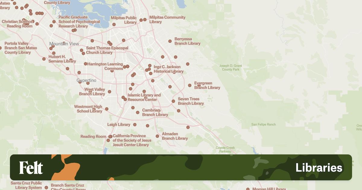 Libraries in the city of San Jose, California