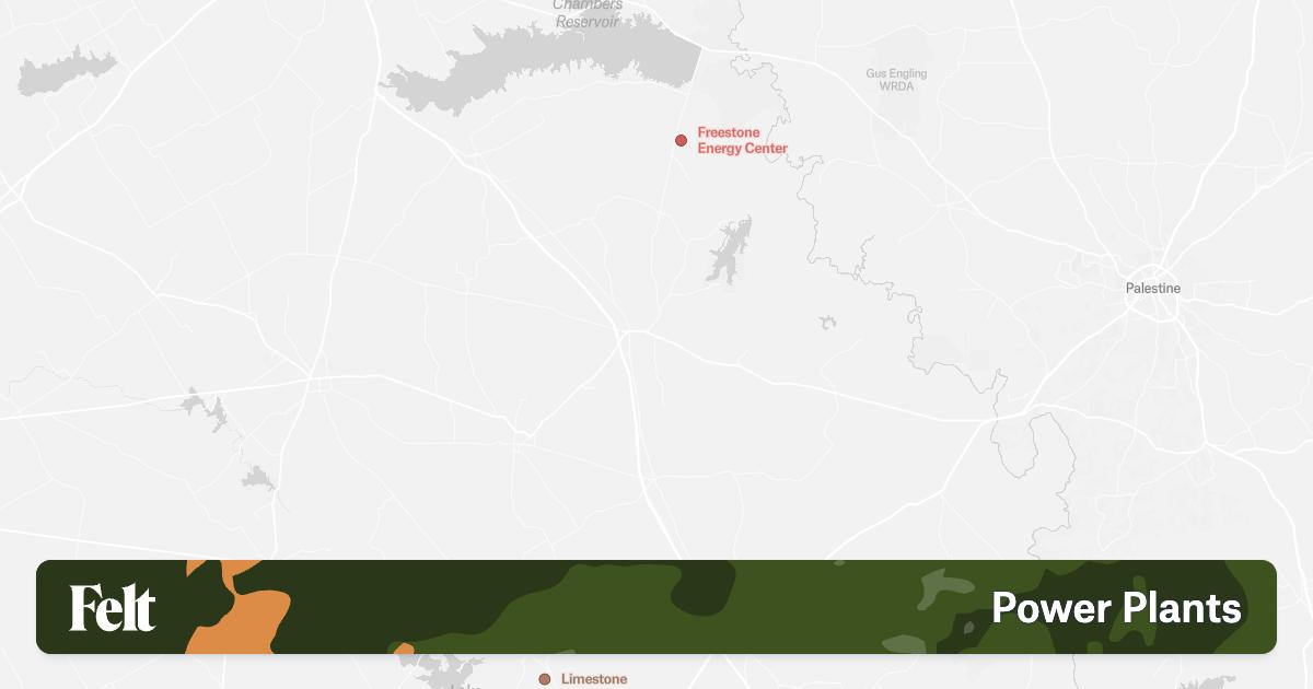 Power plants in Freestone County, Texas