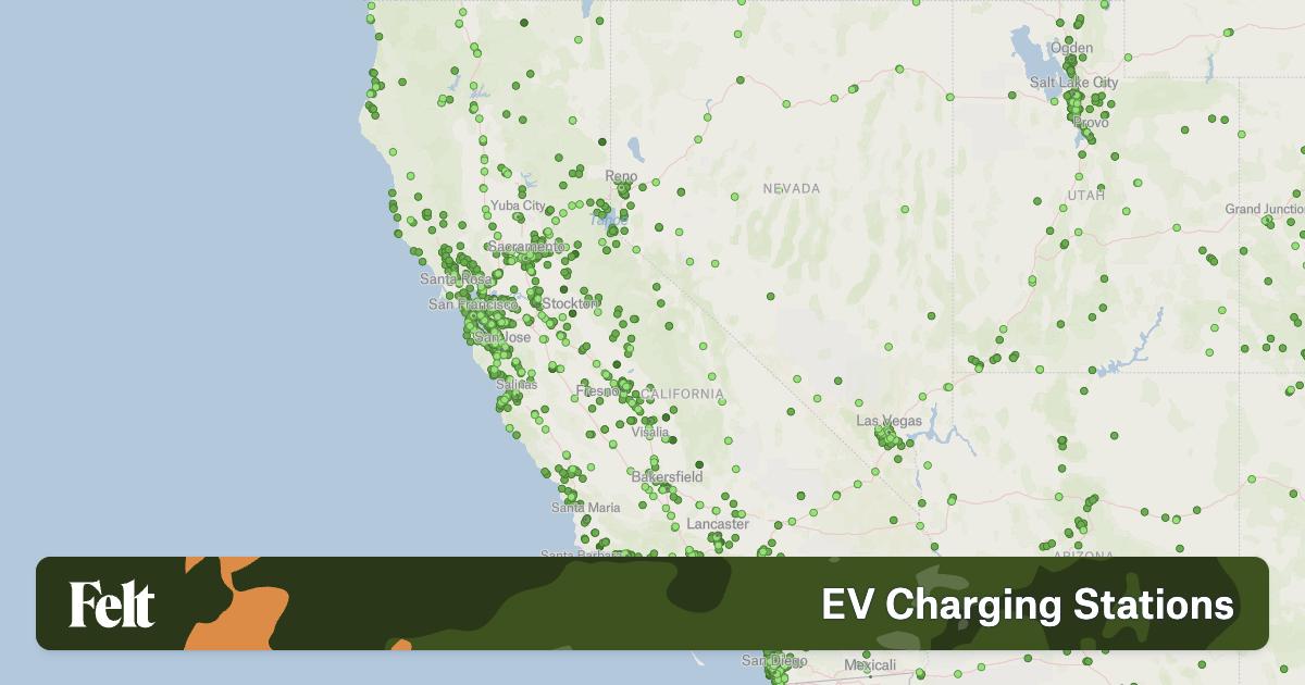 Electric Vehicle Charging Stations in California
