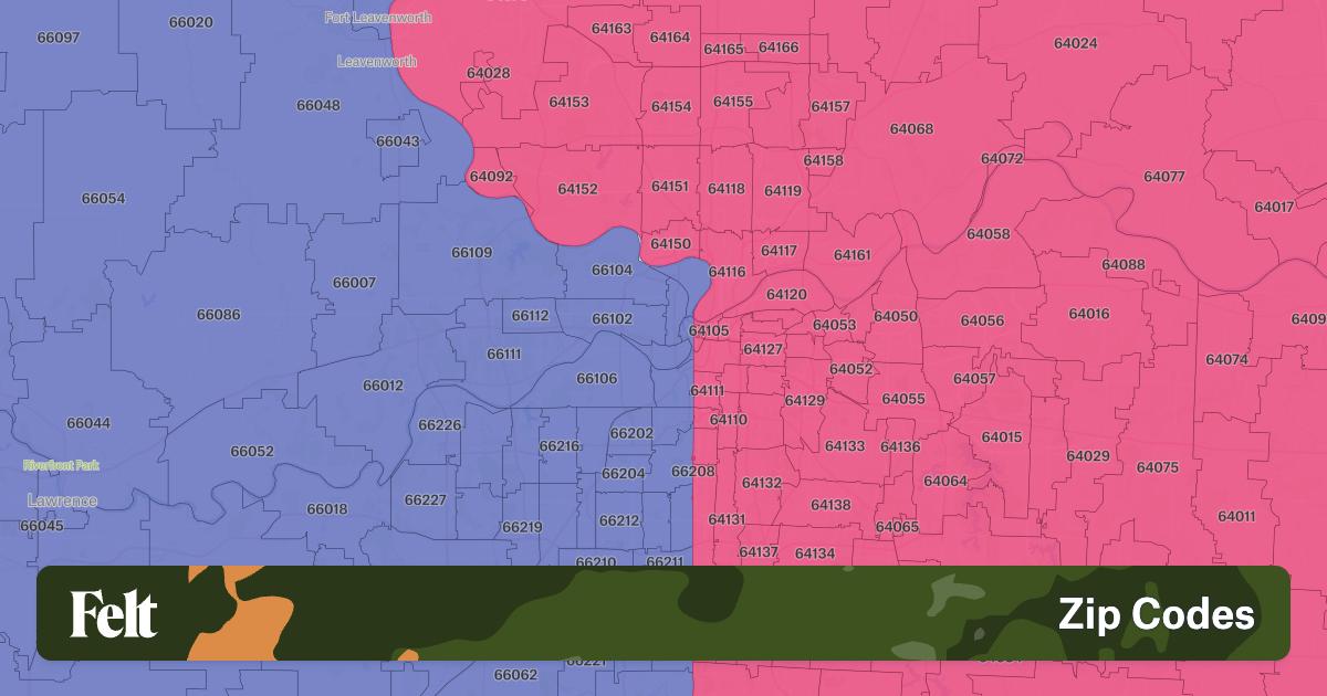 ZIP Codes in the city of Kansas City, Missouri