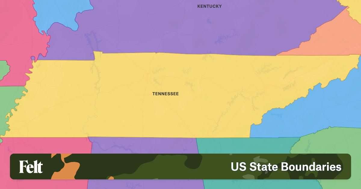State Boundaries in Tennessee