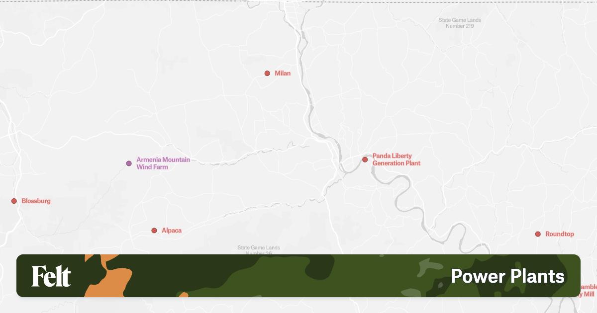 Power plants in Bradford County, Pennsylvania