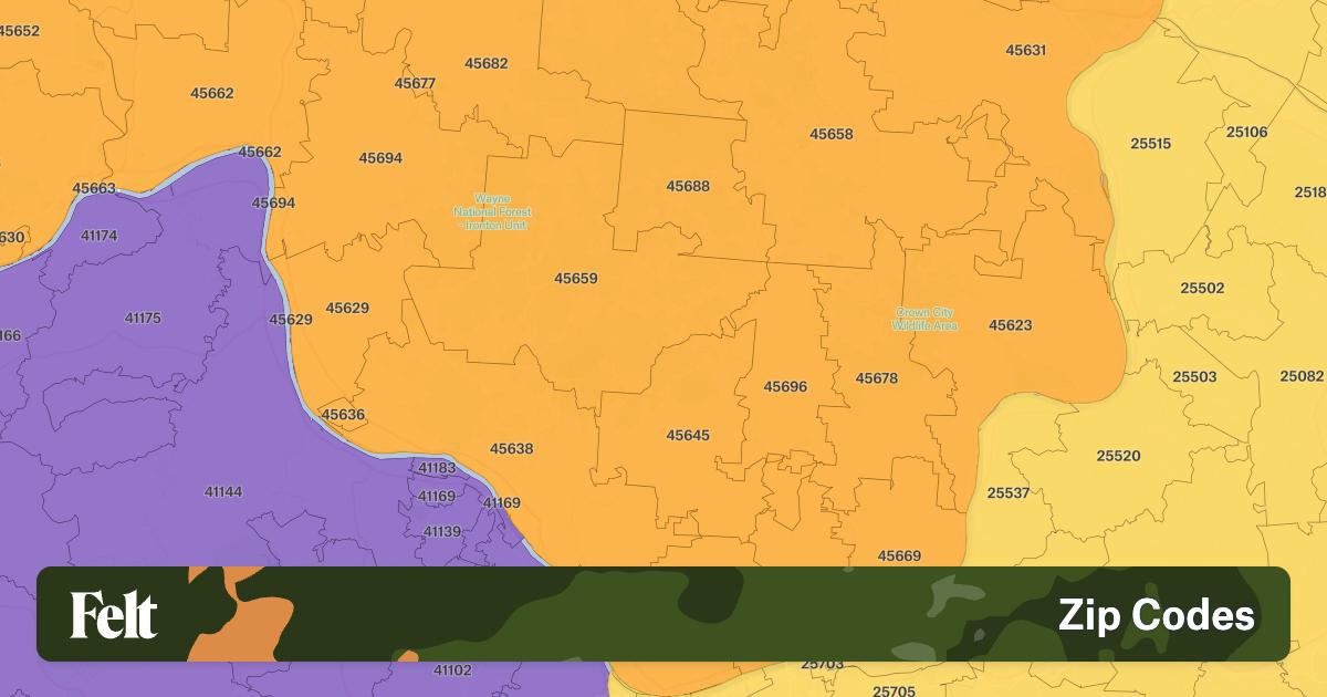 ZIP Codes in Lawrence County, Ohio