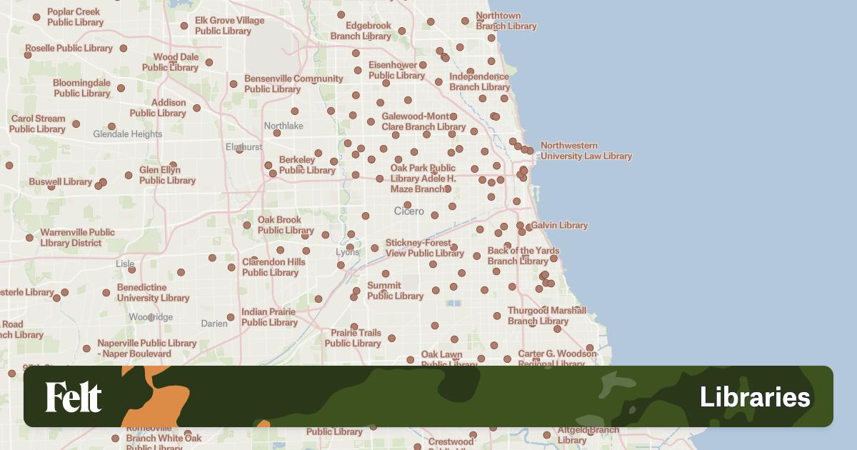 Libraries in the city of Chicago, Illinois