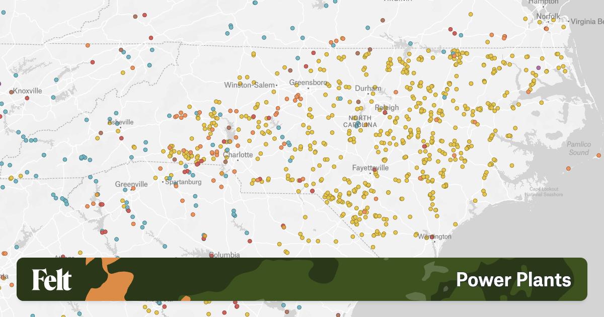 Power plants in North Carolina