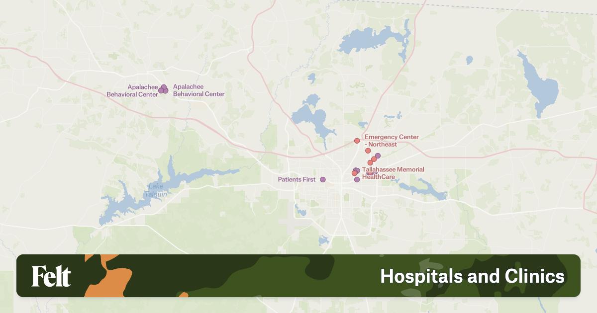 Hospitals and clinics in Leon County, Florida