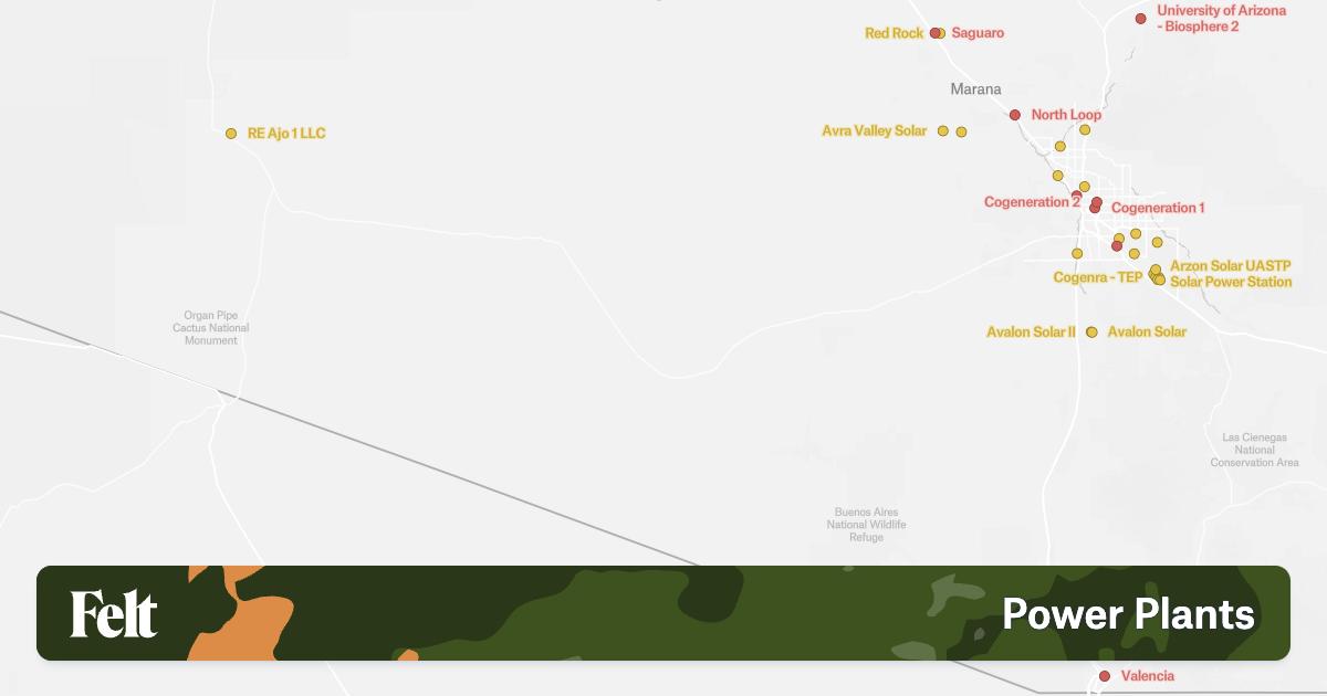Power plants in Pima County, Arizona