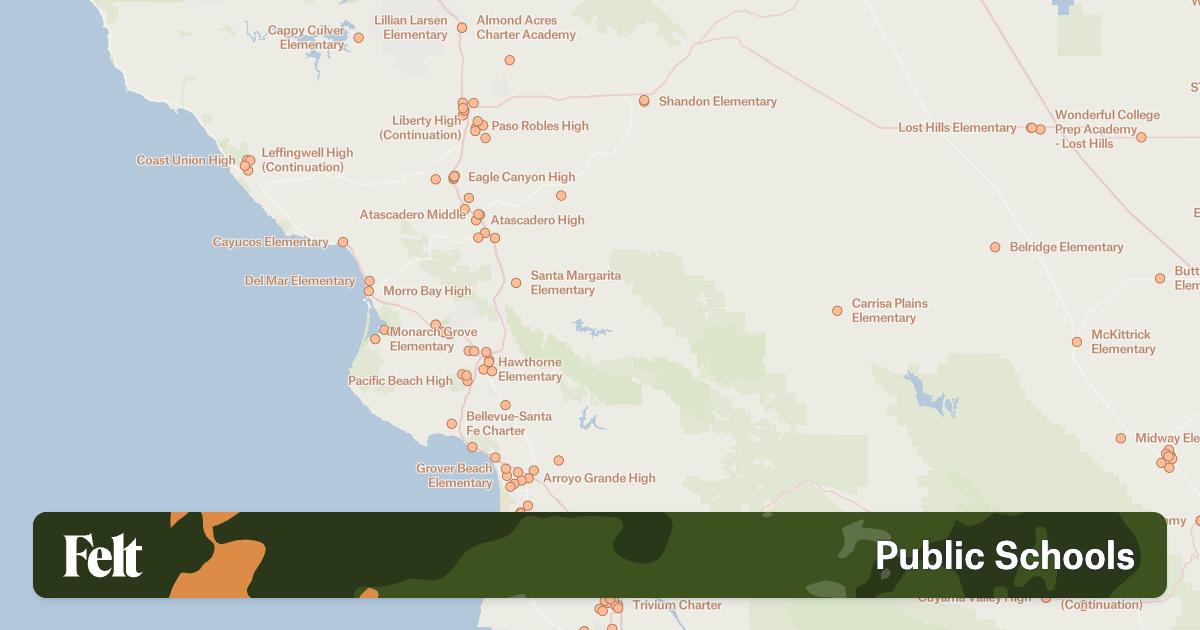 US Public Schools in San Luis Obispo County, California