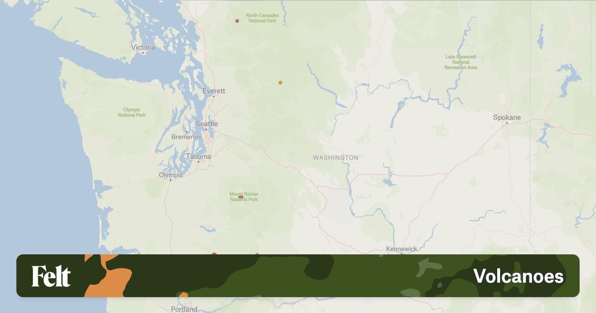 Volcanoes in Washington