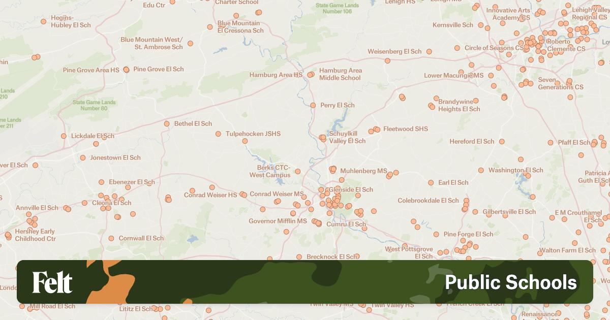 US Public Schools in Berks County, Pennsylvania