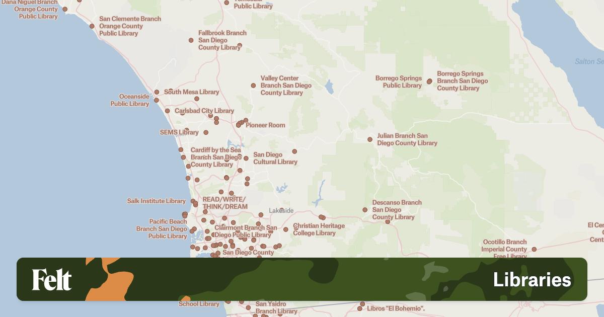 Libraries in San Diego County, California