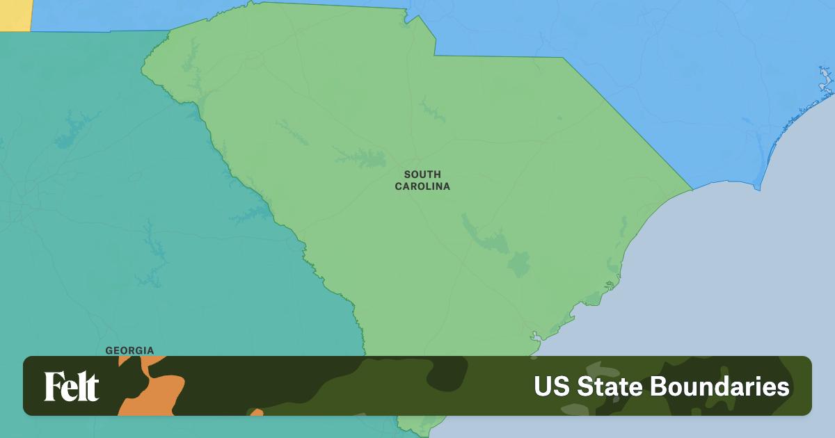State Boundaries in South Carolina