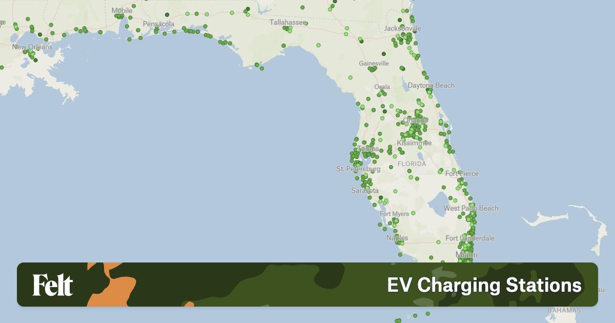 Electric Vehicle Charging Stations in Florida
