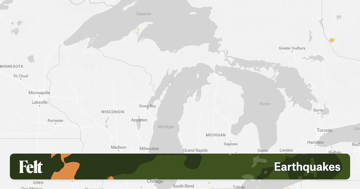 Earthquakes in Michigan