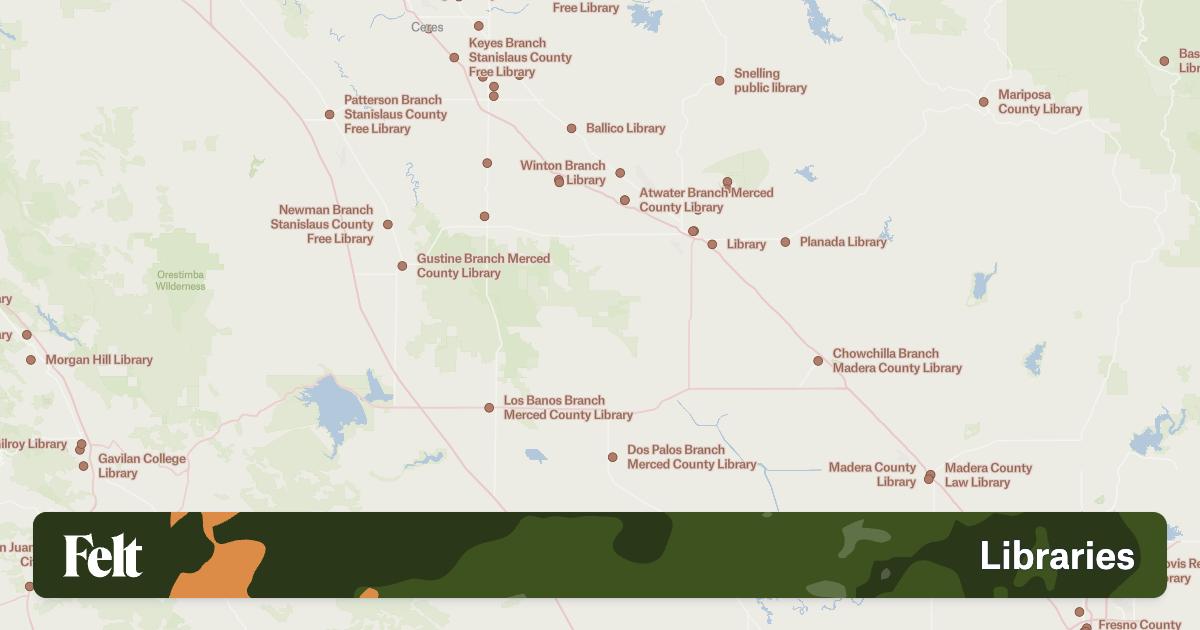 Libraries in Merced County, California