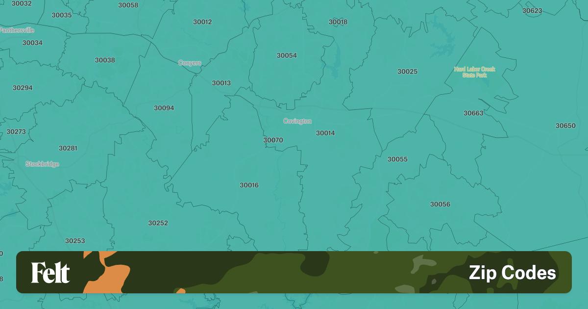 ZIP Codes in Newton County, Georgia