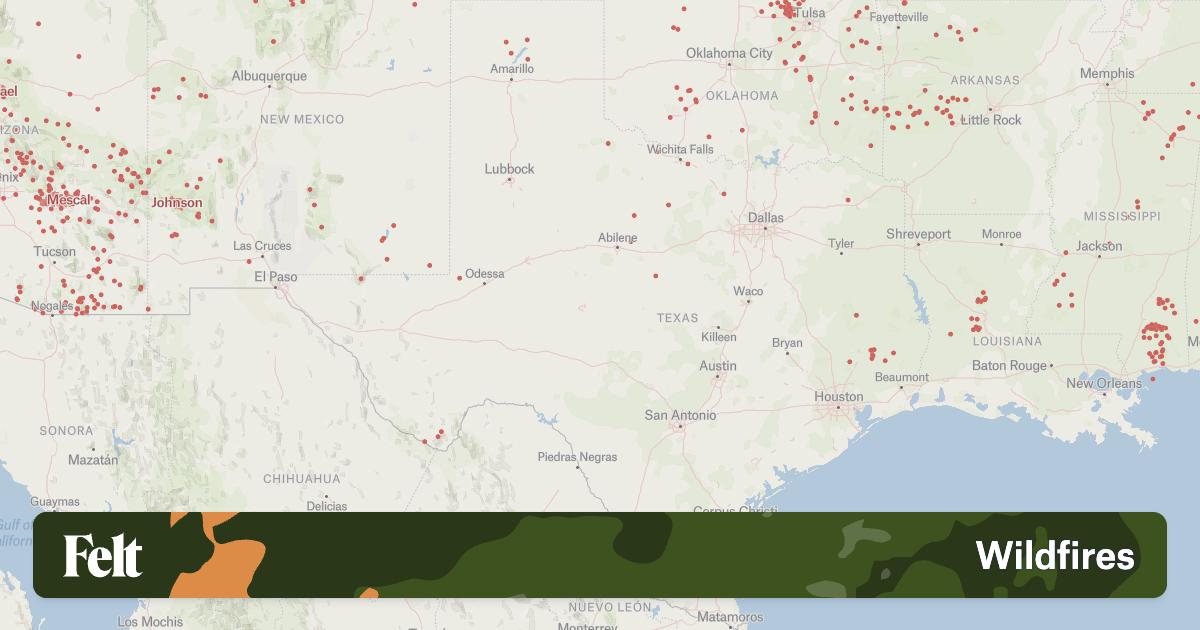 Wildfires in Texas
